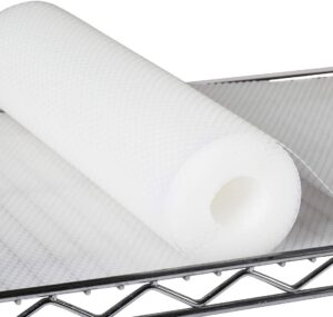 pabusior thicken wire shelf liner - transparent pantry shelf liners, heavy duty shelves liners 11.5 inch x 157 inch, easy to cut kitchens drawer liner