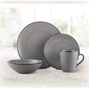 Pfaltzgraff Pierce 16-Piece Dinnerware Set, Service for 4, Gray