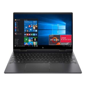 hp envy x360 15.6 touchscreen 2-in-1 fhd ips laptop, amd ryzen 7 5700u, webcam, backlit kb, fingerprint, hdmi, amd radeon graphics, windows 10, 12gb ram, 512gb pcie ssd, tikbot 32gb sd card (renewed)