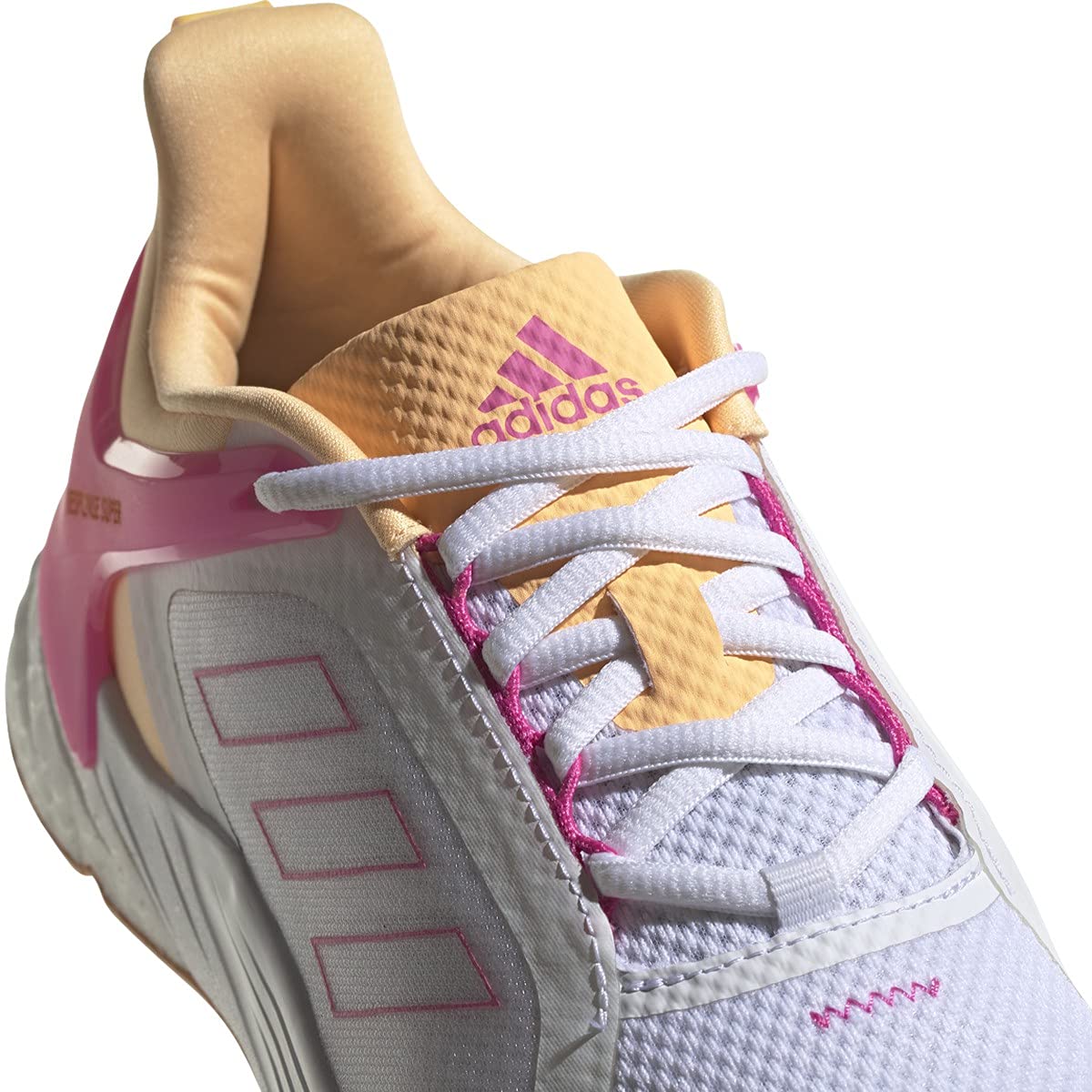 adidas Women's Response Super 2.0 Running Shoes, White-dash Grey-screaming Pink, 9