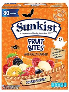 eva's gift universe basket filler fruit snacks, mixed, bulk pack,0.8 oz individual single serve bags,80 pouches (1 pack)