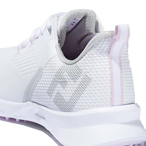 FootJoy Women's FJ Fuel Golf Shoe, White/White/Pink, 7.5