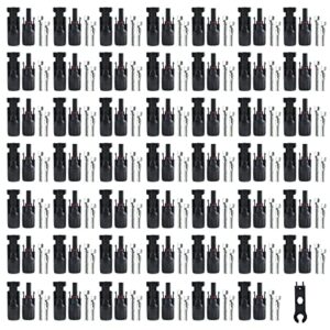 sansanya 100pcs solar connectors 50pairs male/female solar panel cable connectors ip67 waterproof