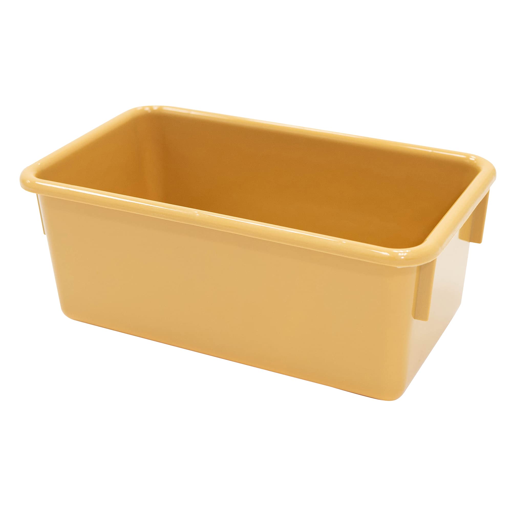 Angeles Value Line Cubby Storage Trays, Set-12 Tan, ANG7052T12, Nursery or Classroom Décor, Preschool or Daycare Plastic Bins for Kids Shelving Units