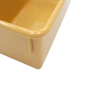 Angeles Value Line Cubby Storage Trays, Set-12 Tan, ANG7052T12, Nursery or Classroom Décor, Preschool or Daycare Plastic Bins for Kids Shelving Units