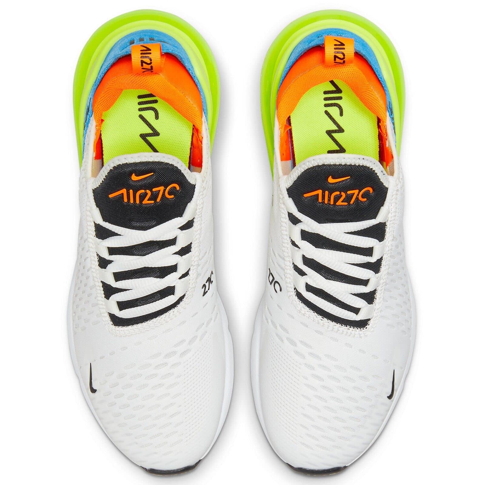 Nike Women's W Air Max 270 Nerf DO6691-100 Shoes, Summit White/Black-white-volt, 8