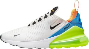 nike women's w air max 270 nerf do6691-100 shoes, summit white/black-white-volt, 7.5