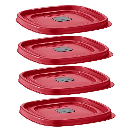 Silinx Replacement Lids Compatible with Rubbermaid Storage Containers (4-Pack)