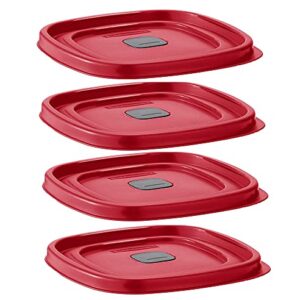 Silinx Replacement Lids Compatible with Rubbermaid Storage Containers (4-Pack)