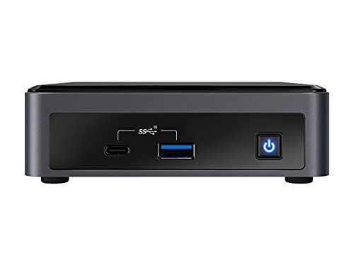 NUC NUC10i7-2021 Home & Business Mini Desktop Black (Intel i7-10710U 6-Core, 16GB RAM, 512GB PCIe SSD, Integrated Graphics, WiFi, Bluetooth, 1xHDMI, SD Card, Win 10 Pro) with Hub