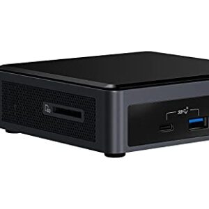 NUC NUC10i7-2021 Home & Business Mini Desktop Black (Intel i7-10710U 6-Core, 16GB RAM, 512GB PCIe SSD, Integrated Graphics, WiFi, Bluetooth, 1xHDMI, SD Card, Win 10 Pro) with Hub