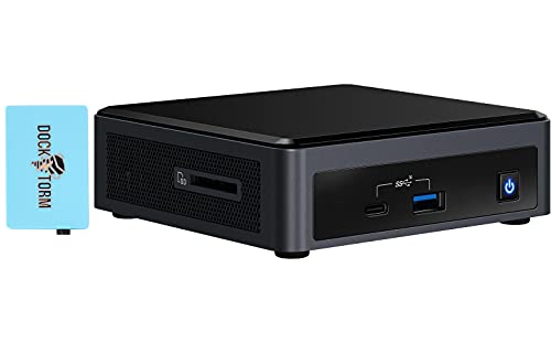 NUC NUC10i7-2021 Home & Business Mini Desktop Black (Intel i7-10710U 6-Core, 16GB RAM, 512GB PCIe SSD, Integrated Graphics, WiFi, Bluetooth, 1xHDMI, SD Card, Win 10 Pro) with Hub