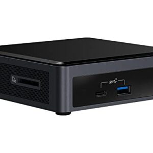 NUC NUC10i7-2021 Home & Business Mini Desktop Black (Intel i7-10710U 6-Core, 16GB RAM, 512GB PCIe SSD, Integrated Graphics, WiFi, Bluetooth, 1xHDMI, SD Card, Win 10 Pro) with Hub