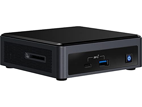 NUC NUC10i7-2021 Home & Business Mini Desktop Black (Intel i7-10710U 6-Core, 16GB RAM, 512GB PCIe SSD, Integrated Graphics, WiFi, Bluetooth, 1xHDMI, SD Card, Win 10 Pro) with Hub