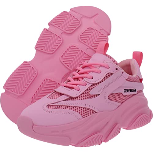 Steve Madden Women's Possession Sneaker, Hot Pink, 8