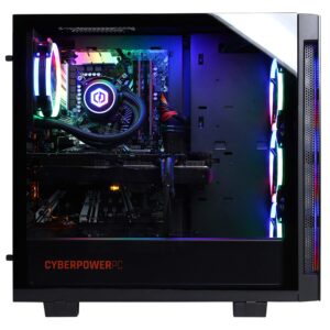 CYBERPOWERPC Gamer Supreme Liquid Cool Gaming PC, AMD Ryzen 7 3800X 3.9GHz, 16GB DDR4, GeForce RTX 3060 12GB, 1TB NVMe SSD, WiFi Ready & Win 11 Home 64-Bit (SLC8260A6)