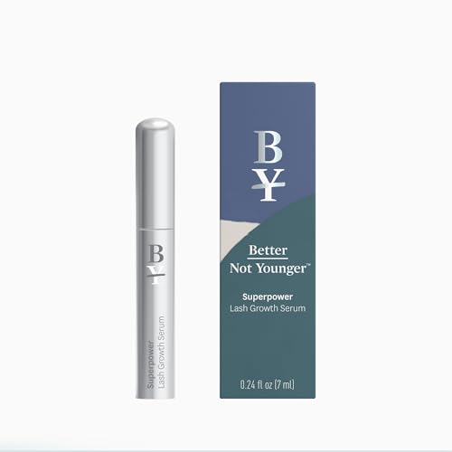 Better Not Younger Superpower Lash Serum (7ml) Lash Conditioner with Peptides, Vitamins & Nutrients - Lash Enhancing Serum for Thicker, Fuller and Longer Lashes - Cruelty-Free Eyelash Serum