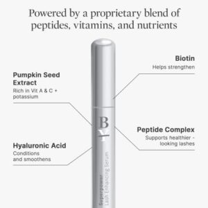 Better Not Younger Superpower Lash Serum (7ml) Lash Conditioner with Peptides, Vitamins & Nutrients - Lash Enhancing Serum for Thicker, Fuller and Longer Lashes - Cruelty-Free Eyelash Serum