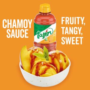 Tajin Fruity Chamoy Sauce 15.38oz and Mild Hot Sauce 15.38oz Bundle (Pack of 2)