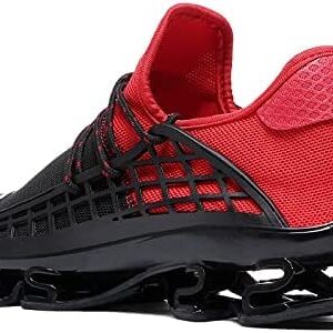 FUSHITON Womens Walking Running Shoes Athletic Tennis Non Slip Blade Type Casual Sports Fashion Sneakers Red