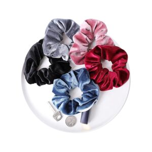 zipper scrunchie safe (3 pack) for black velvet stasher scrunchies compartment for cash cards keys valuables | hair bun ties secret pocket ponytails women diversion safes (purple)