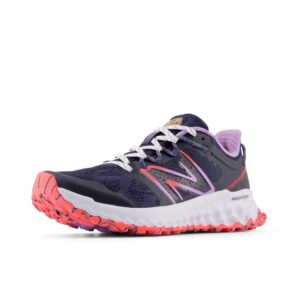 New Balance Women's Fresh Foam Garoe V1 Trail Running Shoe, Natural Indigo/Electric Purple/Electric Red, 8.5 Wide