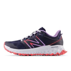 New Balance Women's Fresh Foam Garoe V1 Trail Running Shoe, Natural Indigo/Electric Purple/Electric Red, 8.5 Wide