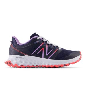 New Balance Women's Fresh Foam Garoe V1 Trail Running Shoe, Natural Indigo/Electric Purple/Electric Red, 8.5 Wide