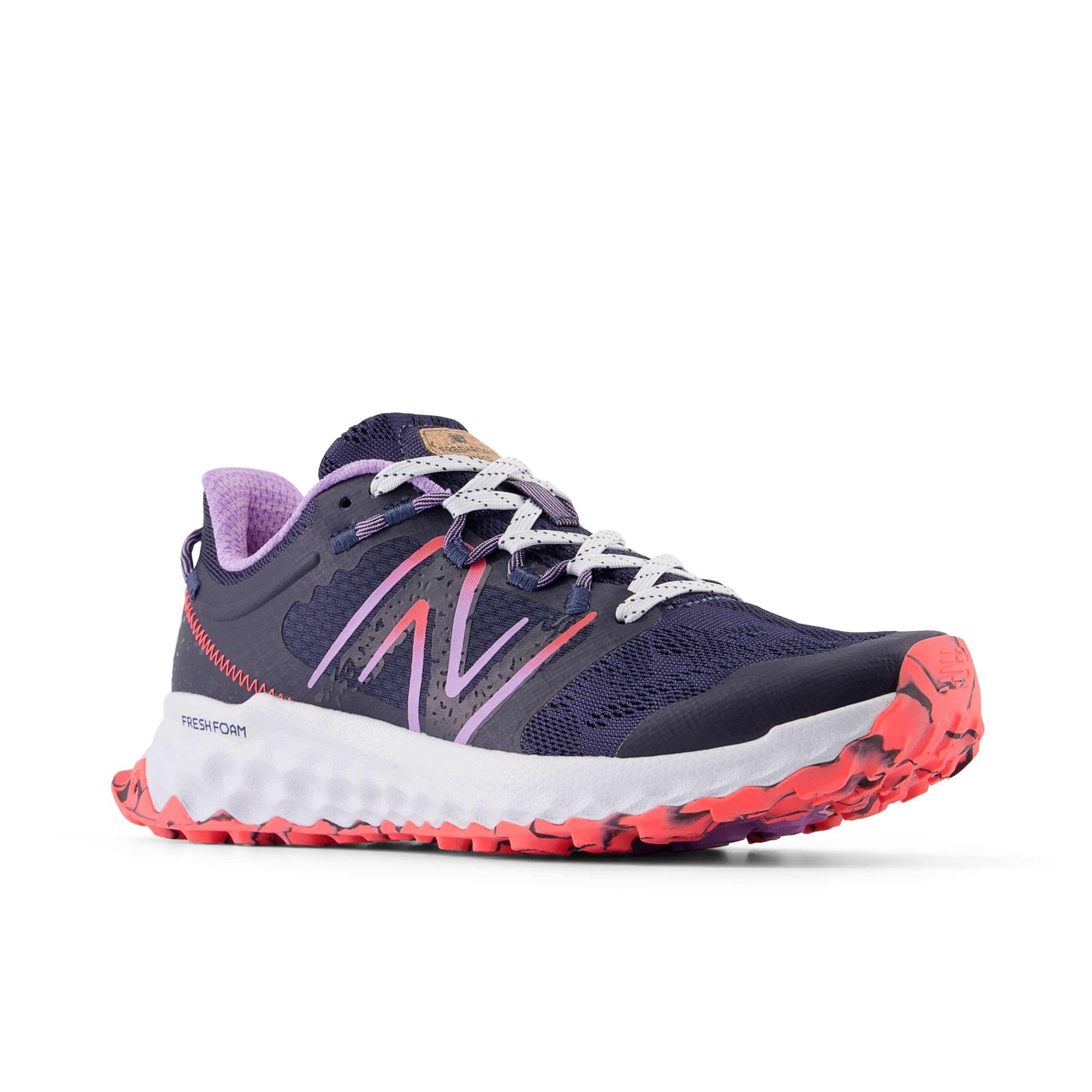 New Balance Women's Fresh Foam Garoe V1 Trail Running Shoe, Natural Indigo/Electric Purple/Electric Red, 8.5 Wide