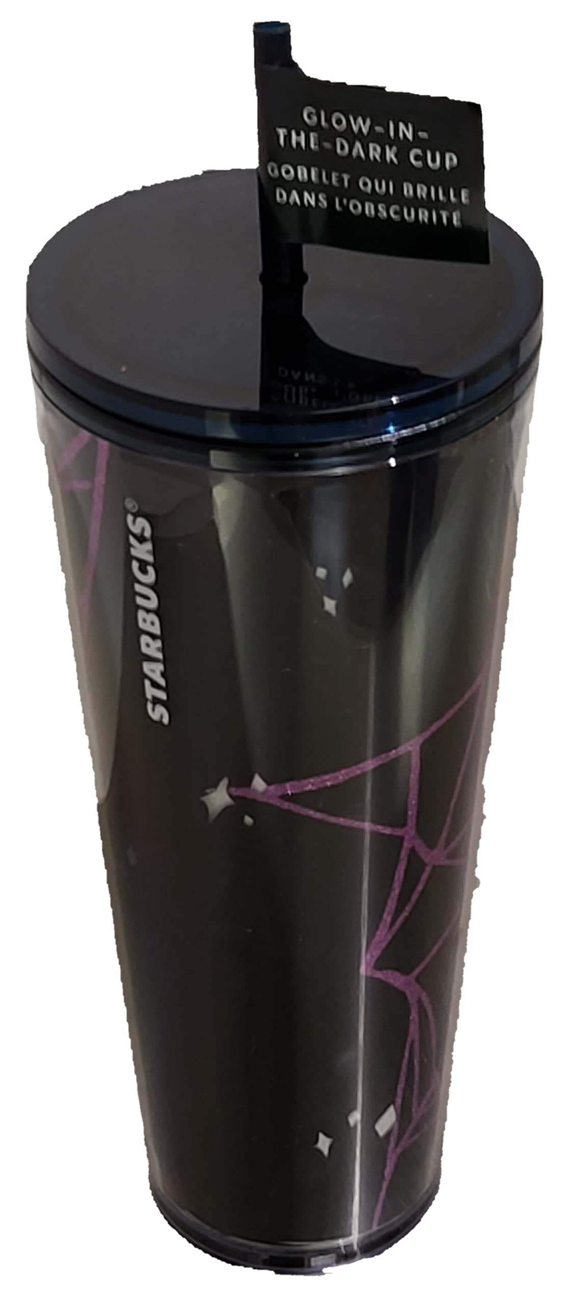 Starbucks Exclusive LIMITED EDITION Halloween 2021 Glow in the Dark Black Cat Tumbler: 24 oz Venti Cup