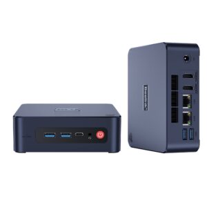 beelink u59 mini pc with processor n5105,16g ddr4 500g ssd mini desktop computer, support 2.4g/5g dual wifi, dual nic lan, bt4.0, dual hdmi business mini computer