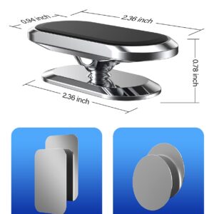 odbowuge [2 Pack Magnetic Phone Holder for Car[Upgrade Magnet] Phone Mount for Car,Car Phone Holder Mount 360 Adjustable, Dashboard Car Mount Fits Samsung iPhone etc All Smartphones