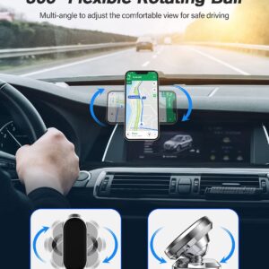 odbowuge [2 Pack Magnetic Phone Holder for Car[Upgrade Magnet] Phone Mount for Car,Car Phone Holder Mount 360 Adjustable, Dashboard Car Mount Fits Samsung iPhone etc All Smartphones