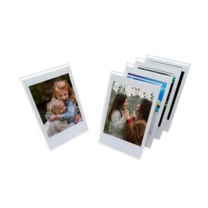 leonuliy 5 pack mini photo picture frame for polaroid fujifilm instax mini 7s 8 9 11 12 evo, nons sl42. (l-shape)