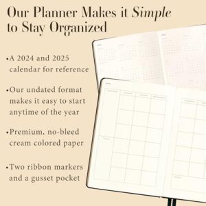 Anecdote 2024 Planner: A Weekly & Daily Planner 2024 for Effortless Planning. Your Guide to Success - A5 Size Hardcover. Start Anytime and Achieve your Goals with this monthly planner.- Black