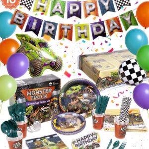 Pirese Monster Truck Birthday Party Supplies, Monster Truck Party Supplies, Monster Truck Birthday | Monster Truck Birthday Decorations | Monster Truck Party Decorations | Monster Truck Party