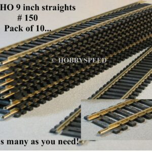 Lionell Atlas Code 100 9 inches Straight Track (10 Pack) HO Scale