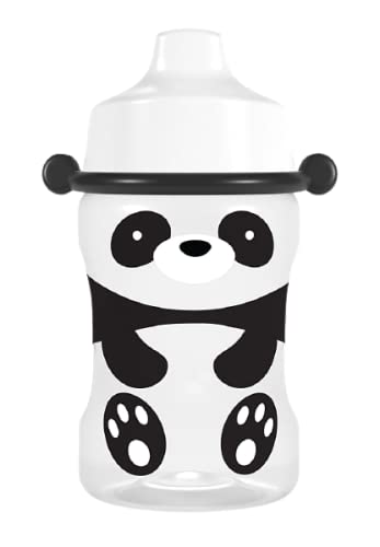 Lollaland Panda Bear, 9 ounce, 6 months Plus, Spill and Leak Proof, Bite Proof, Easy Grip, Hard Spout, BPA Free, Dishwasher Safe, Sippy Cup