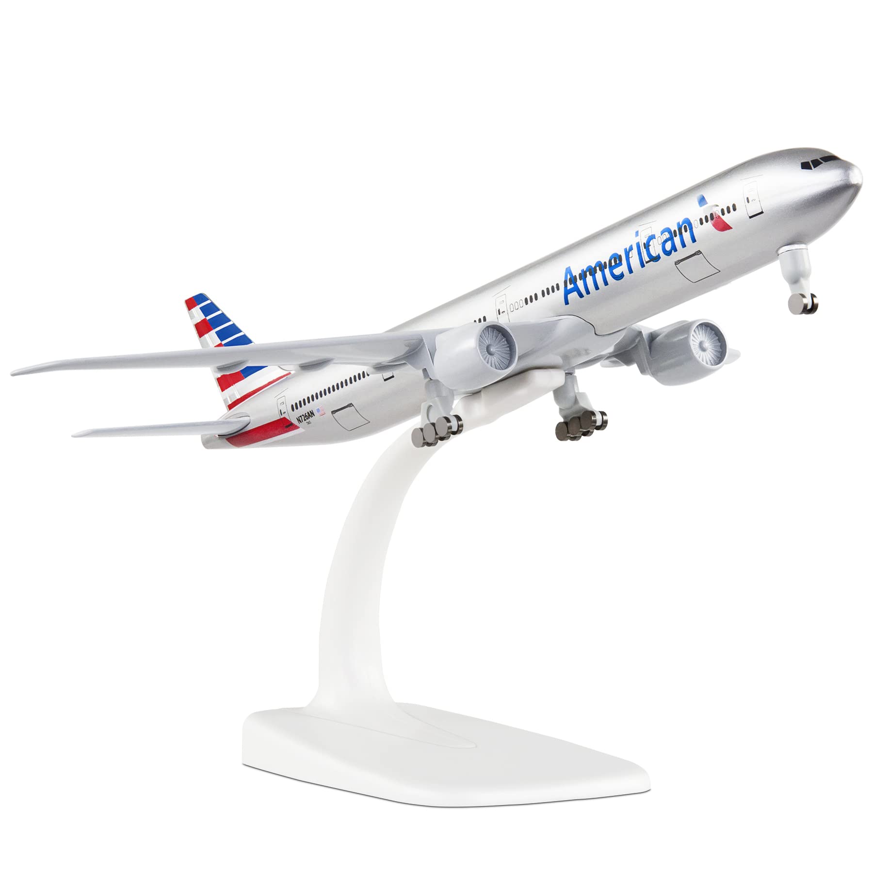 Busyflies 1:300 Scale American Boeing 777 Airplane Models Alloy Diecast Airplane Model