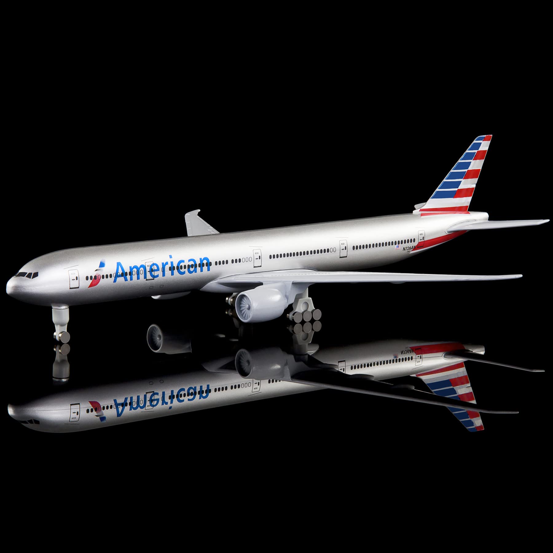 Busyflies 1:300 Scale American Boeing 777 Airplane Models Alloy Diecast Airplane Model