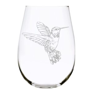 hummingbird (h6) stemless wine glass, 17 oz.