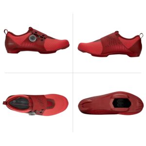 SHIMANO SH-IC500W Women's High Performance Indoor Cycling Shoe, Red, 5-5.5 (EU 37)