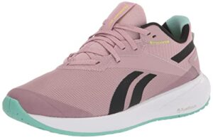 reebok women's energen run 2.0 shoe, infused lilac/black/acid yellow, 8