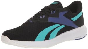 reebok men's energen lite running shoe, black/classic teal/bold purple, 10.5