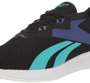 Reebok Men's Energen Lite Running Shoe, Black/Classic Teal/Bold Purple, 10.5