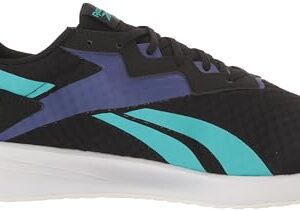 Reebok Men's Energen Lite Running Shoe, Black/Classic Teal/Bold Purple, 10.5