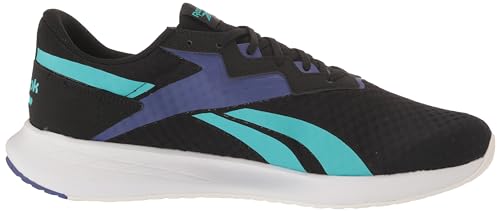 Reebok Men's Energen Lite Running Shoe, Black/Classic Teal/Bold Purple, 10.5