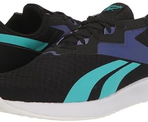 Reebok Men's Energen Lite Running Shoe, Black/Classic Teal/Bold Purple, 10.5