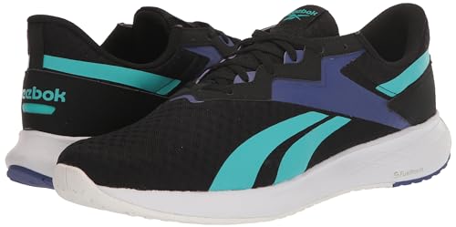 Reebok Men's Energen Lite Running Shoe, Black/Classic Teal/Bold Purple, 10.5