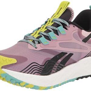 Reebok Women's Floatride Energy 4.0 Adventure Running Shoe, Infused Lilac/Semi Classic Teal/Acid Yellow, 9